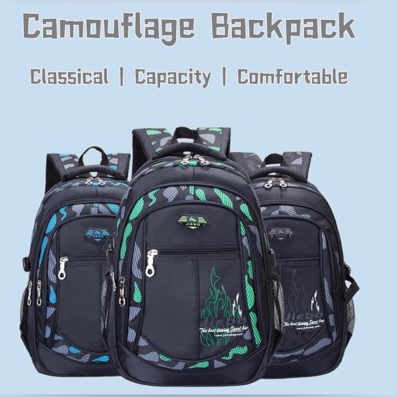 Accessories | Nwt Camo Boys Backpacks For Middle School Elementary ...